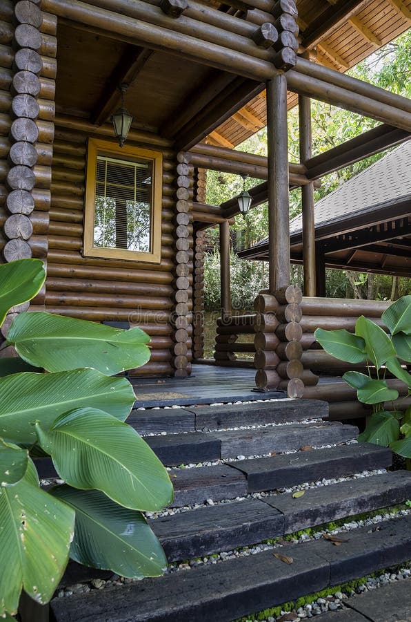 Log house stock image. Image of loghome, lifestyle, realestate - 88789115