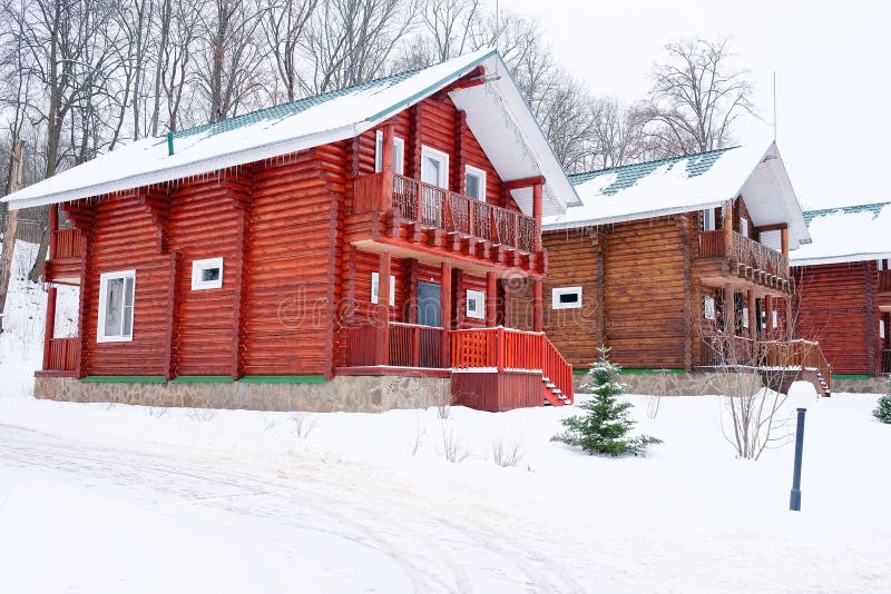 Log house stock image. Image of residential, apartment - 49939047