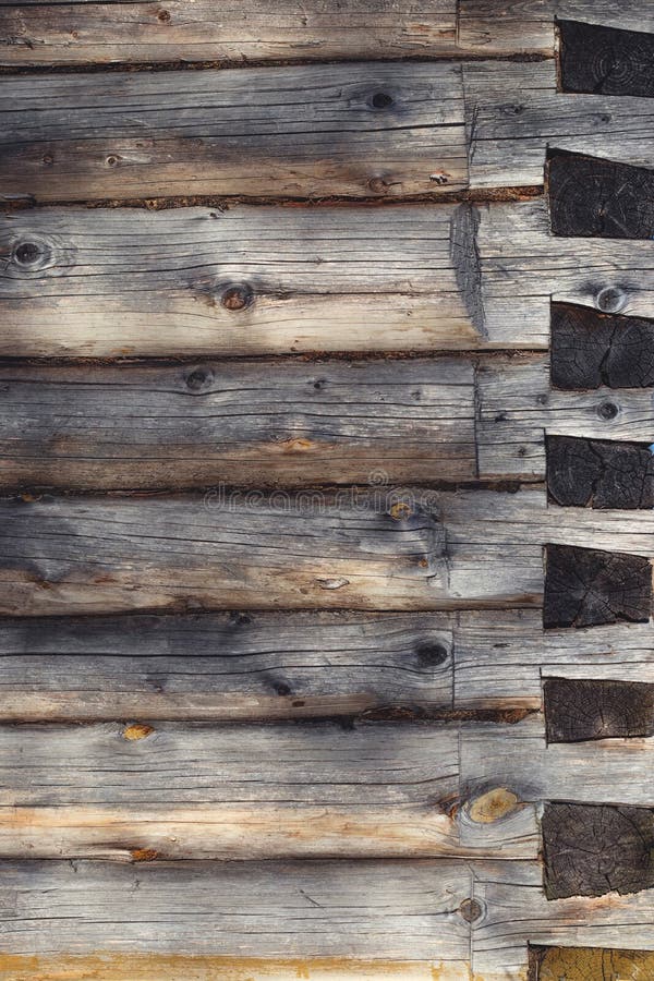 Log House Made of Old Round Logs, Log Texture, Rustic Style. Stock ...