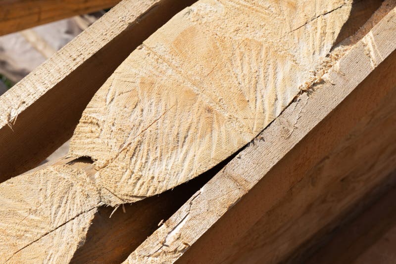 Log House Roof is Under Construction. Background Photo Stock Image ...