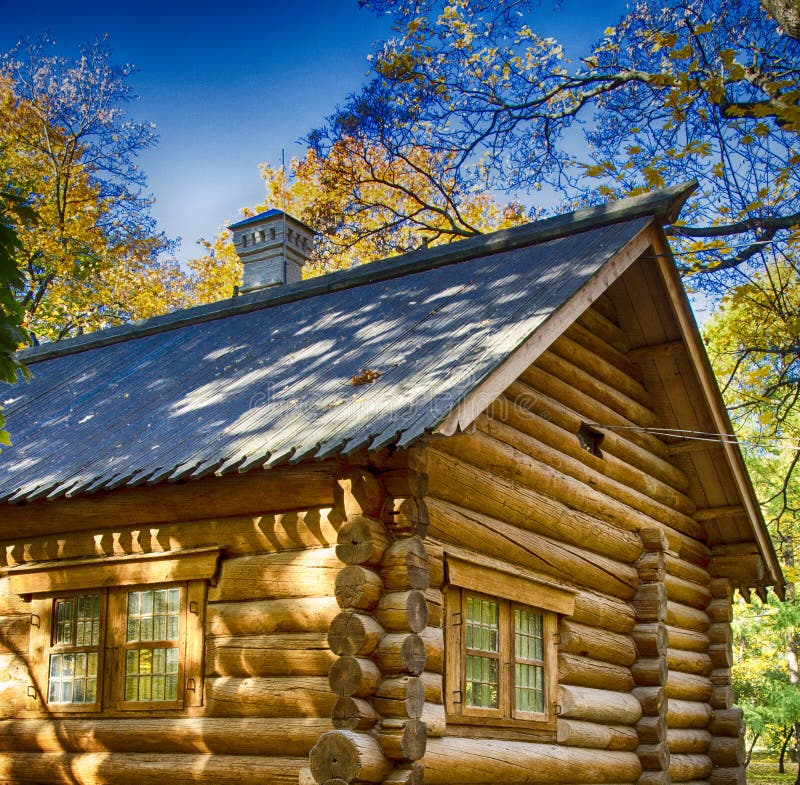 Log house stock photo. Image of nature, cottage, timber - 58125932