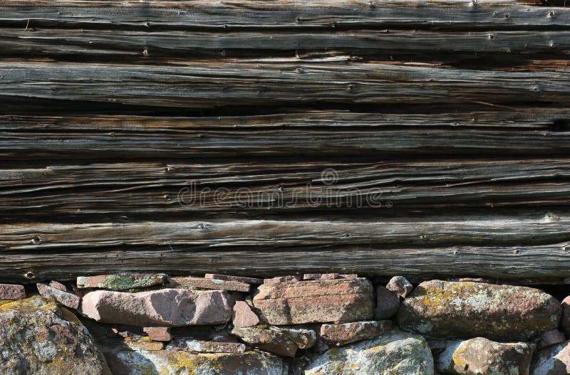 Log Hut Basement stock photo. Image of house, macro, basement - 45872624