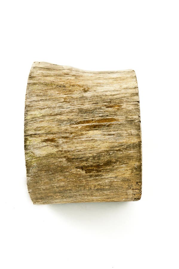 Log Isolated on White Background Stock Photo - Image of detail ...