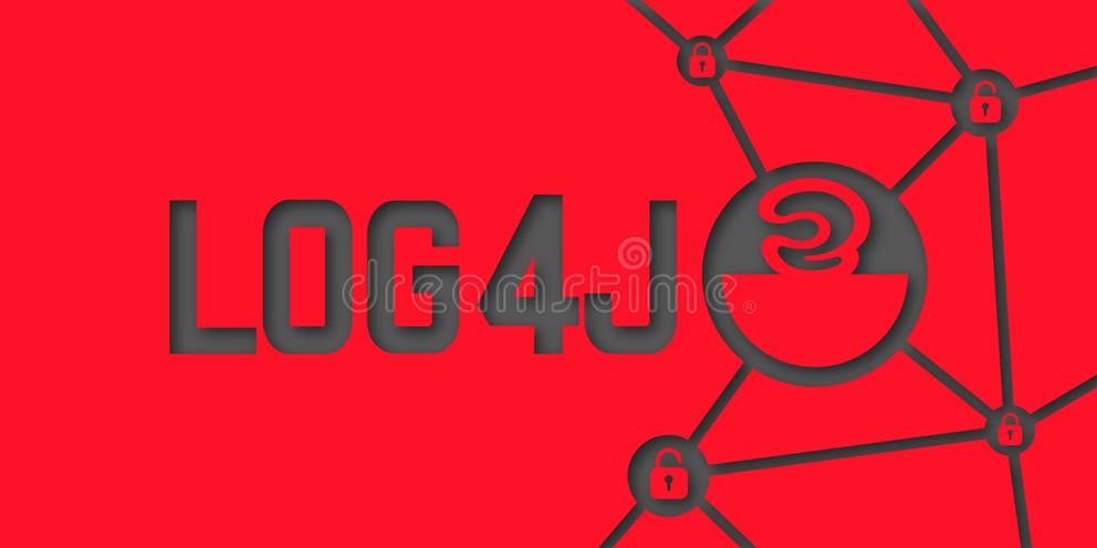 Log4J Security Vulnerability. Log4Shell Stock Illustration ...