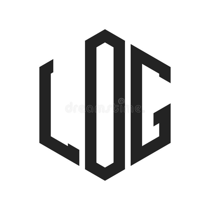 LOG Logo Design. Initial Letter LOG Monogram Logo Using Hexagon Shape ...