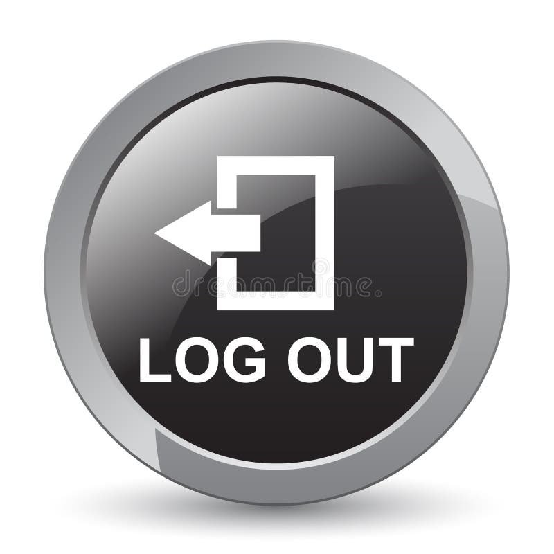 Log out stock illustration. Illustration of background - 126995349