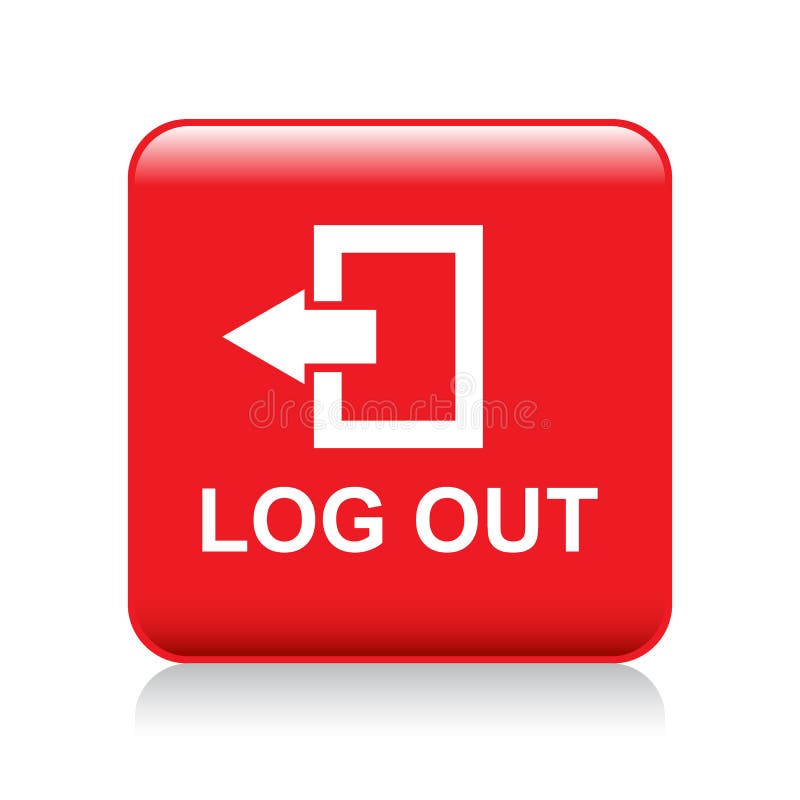 Log out stock illustration. Illustration of shine, icons - 126995942