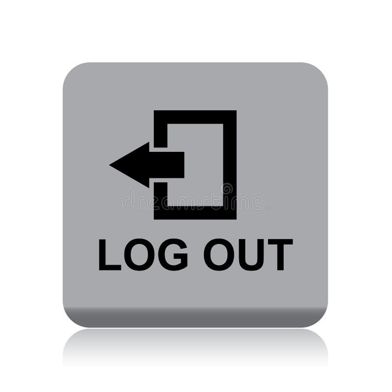 Log out stock illustration. Illustration of secured - 126994473