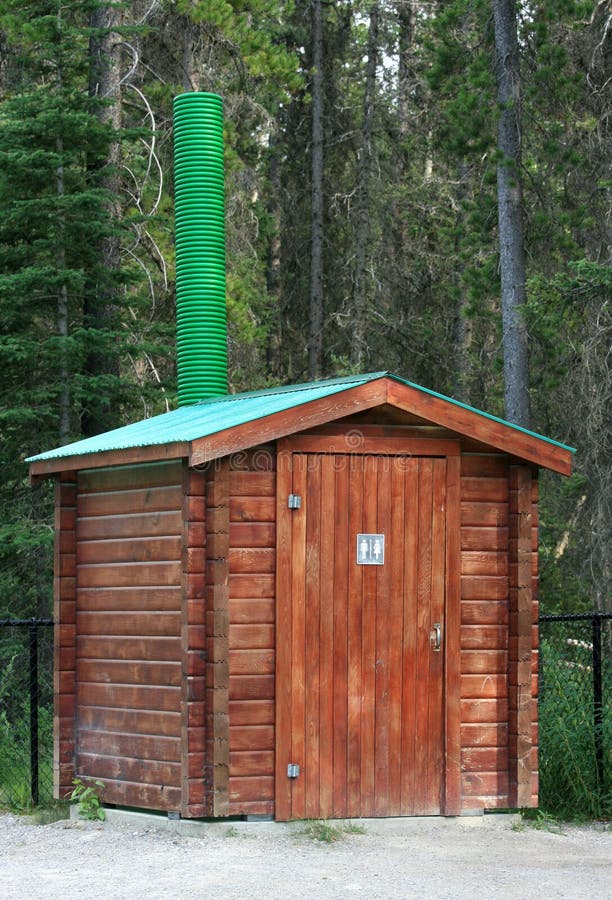 Log Outhouse stock photo. Image of dual, tube, sign, architecture ...