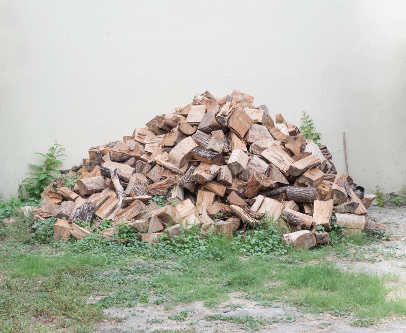 Log Pile stock image. Image of heap, wood, pile, sawn - 96620939