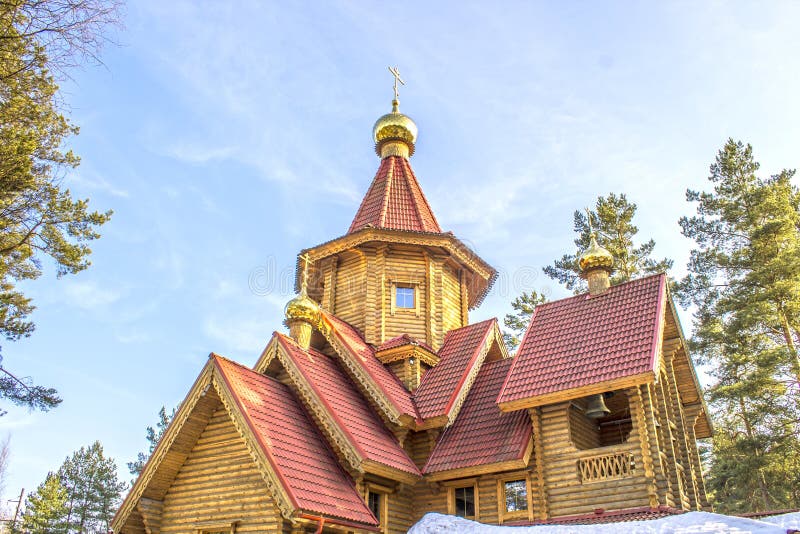 Log Russian Orthodox Church Stock Image - Image of cross, orthodox ...