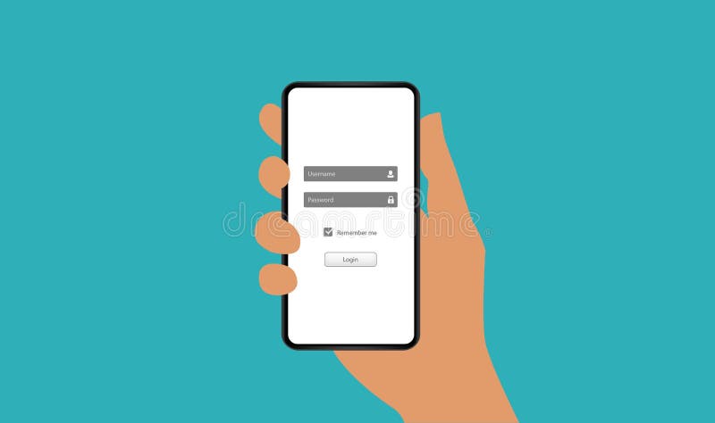 Log In Screen Mobile Application Interface Website Ui With Buttons