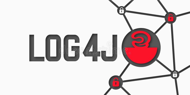 Log4Shell Cyber Attack Concept. Log4J Security Vulnerability Stock ...