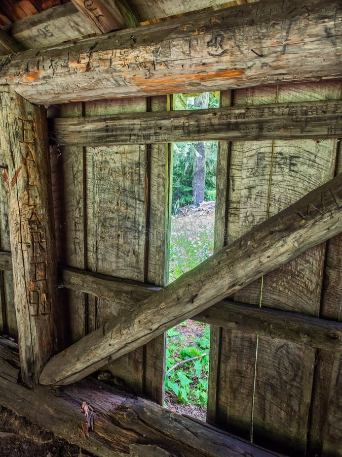 Log shelter stock image. Image of build, protection, timber - 1151855