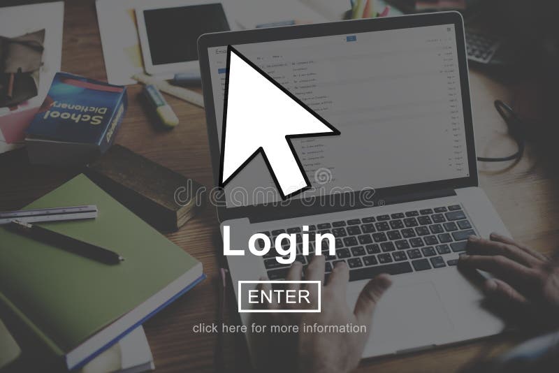 Log Sign in Page Interface Concept Stock Photo - Image of mouse ...