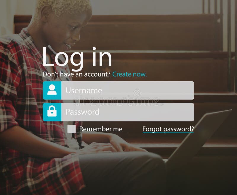 Log in Sign Up Register Account Page Concept Stock Photo - Image of ...