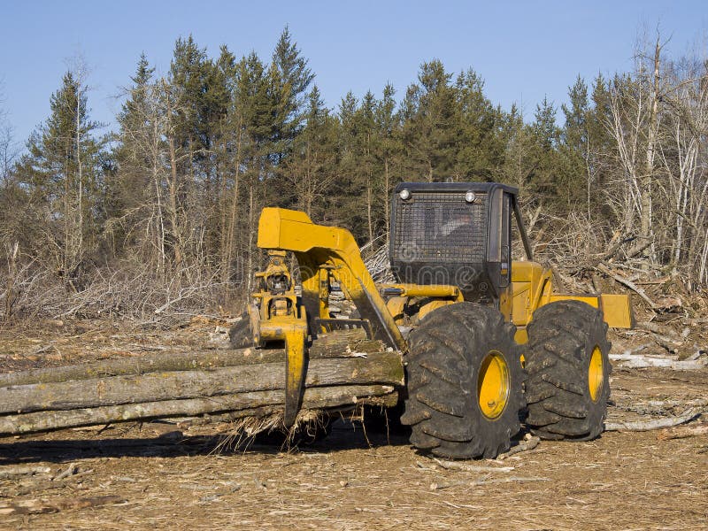 Log Skidder stock photo. Image of paper, aspen, logging - 29038658