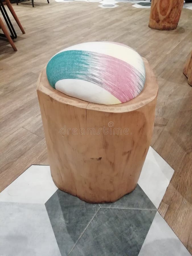 Log stool stock photo. Image of wood, cafe, unic, stool - 227910012