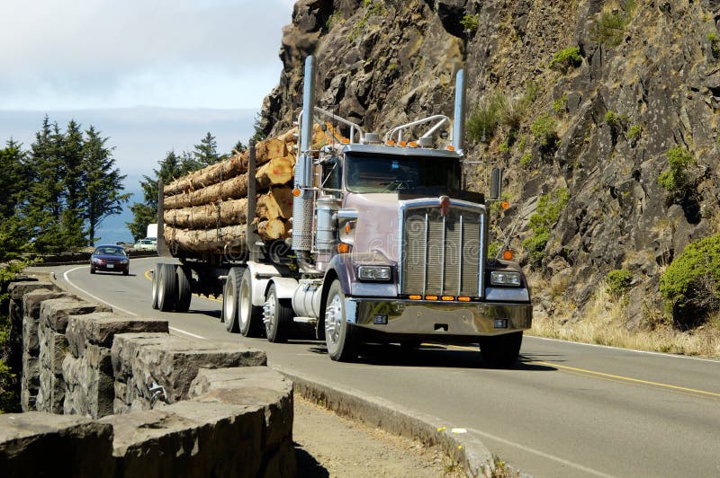 Log Truck 3 stock image. Image of industry, posts, timber - 1724693