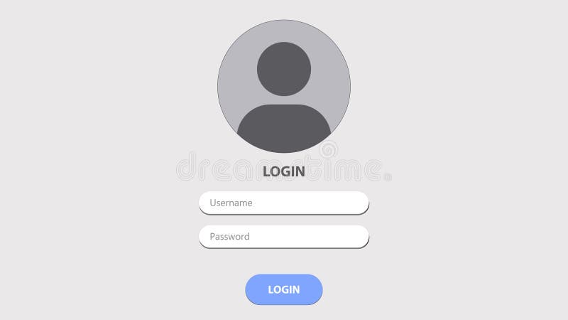 Log User Interface Login Page Users Typing Passwords Navigate Login Access Username And