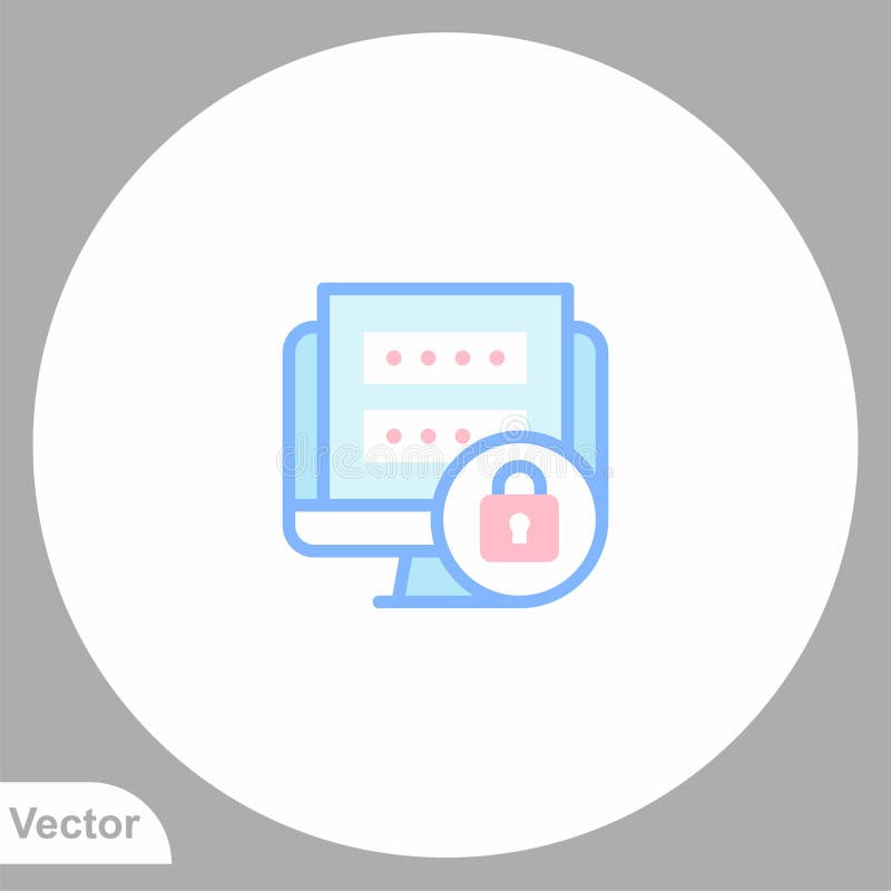 Log in Vector Icon Sign Symbol Stock Vector - Illustration of design ...