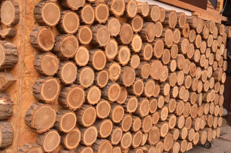 Log wall stock photo. Image of wooden, market, logs, lumber - 91213672