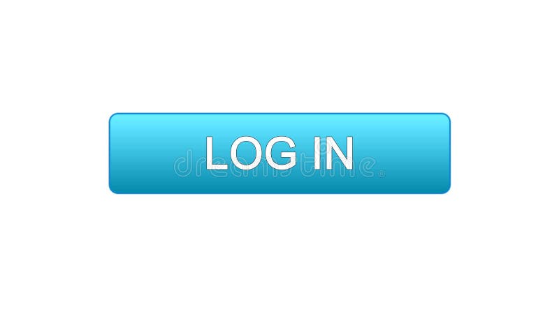 Log in Web Interface Button Blue Color, Online Application Service ...