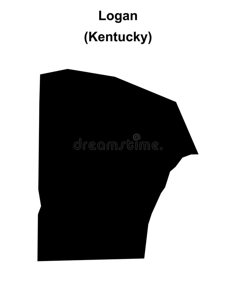 Logan outline map stock illustration. Illustration of vector - 361598919