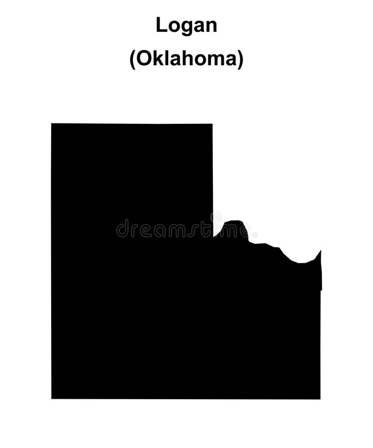 Logan outline map stock vector. Illustration of border - 361752710