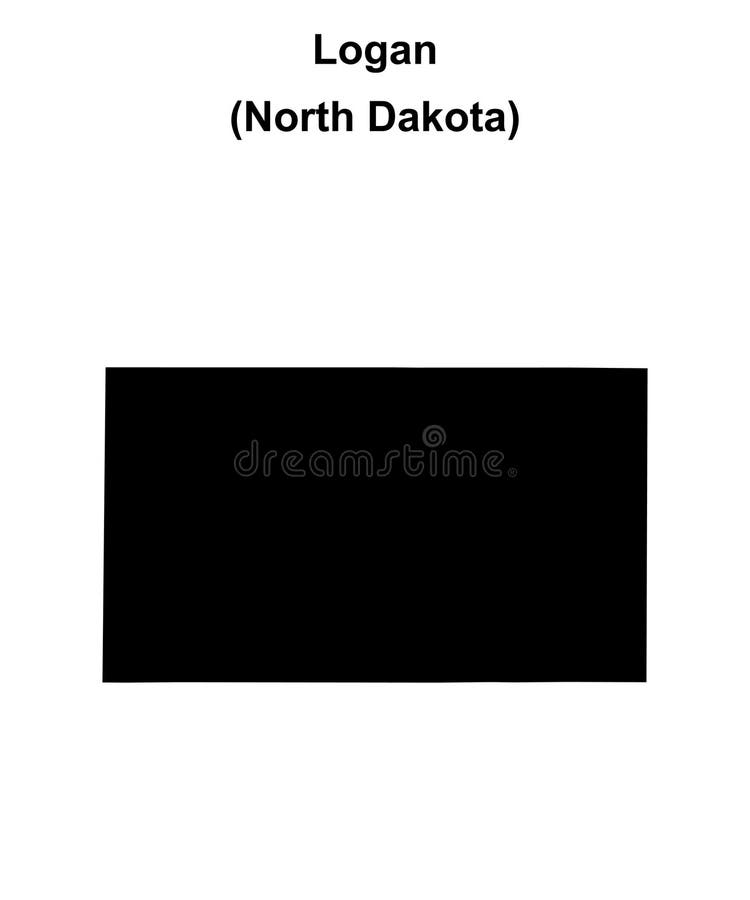 Logan outline map stock vector. Illustration of area - 357462845