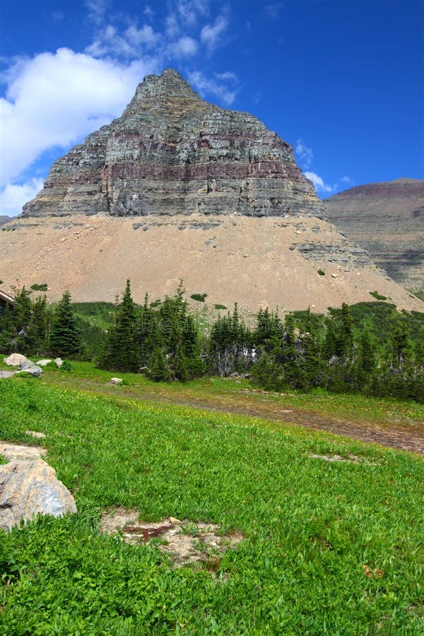 Logan Pass - Glacier National Park Stock Photo - Image of parkland ...