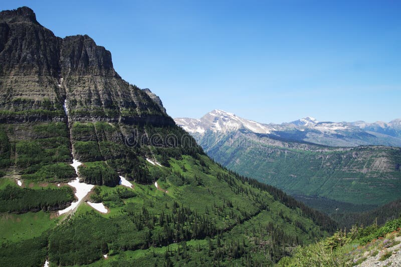 Logan Pass Glacier Park stock image. Image of mountain - 11862629