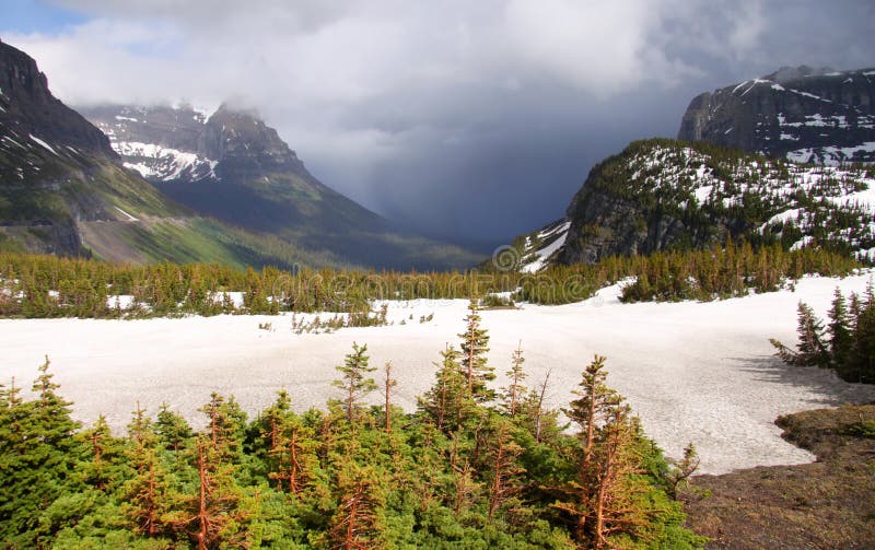 Logan pass before storm stock photo. Image of panormic - 38412618