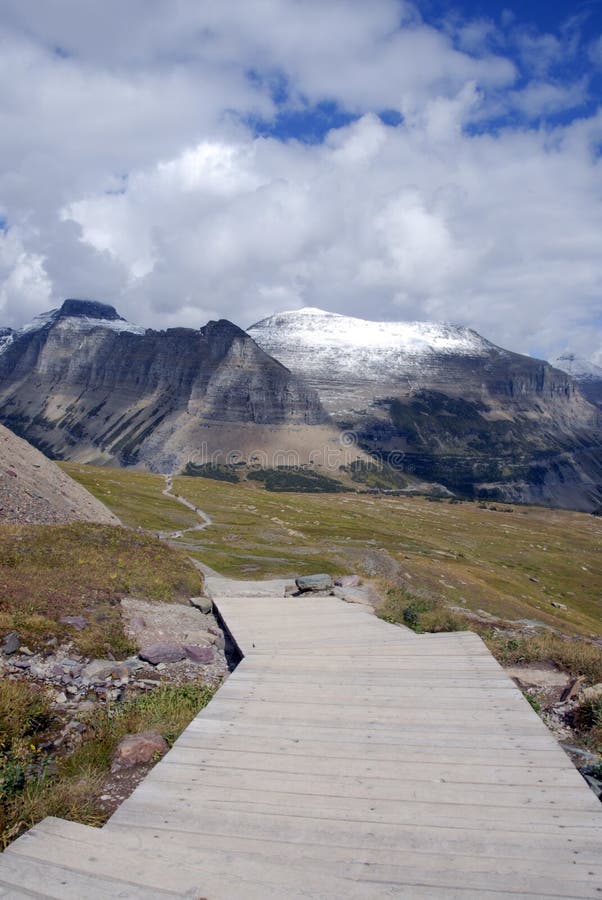 Logan S Pass in Glacier National Park Stock Image - Image of mountains ...