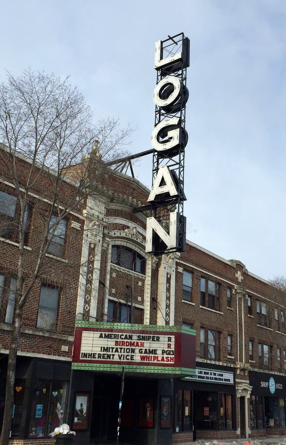 Logan Theatre redaktionelles stockbild. Bild von einzeln - 50263849