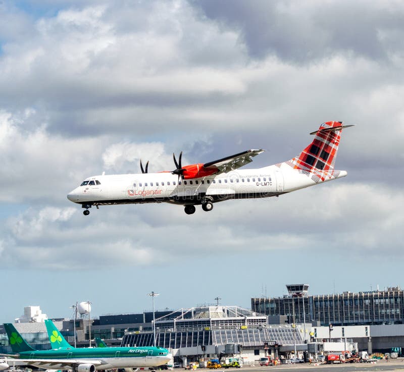 Loganair editorial image. Image of augest, landing, loganai - 330730640