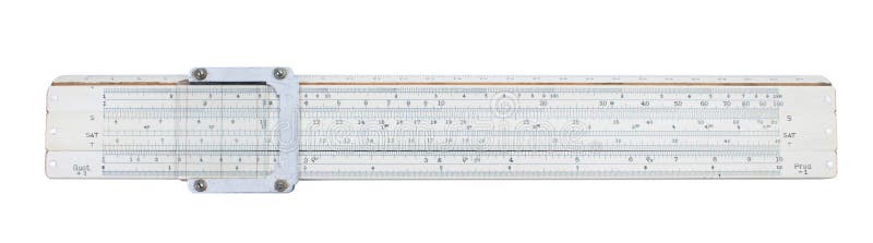 Logarithmic Ruler Isolated on White Background. Stationery for ...