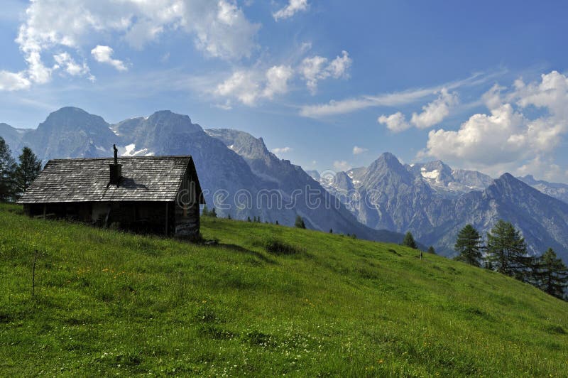 Loger Cottage in Austrian Alps Stock Image - Image of hinterstoder ...
