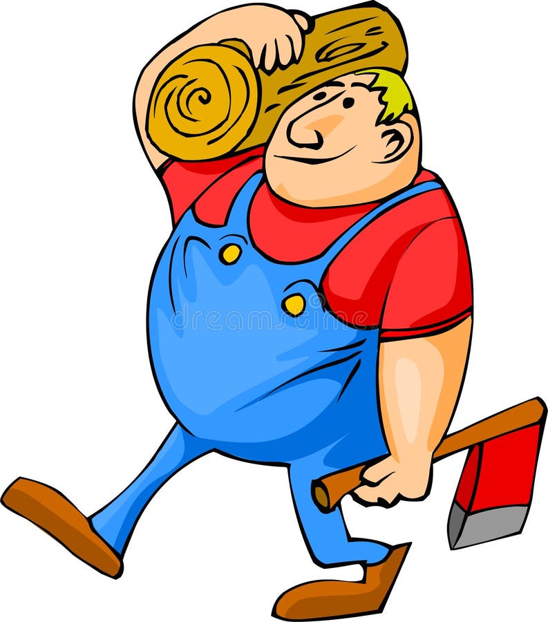 Logger stock vector. Illustration of logger, taking, lumberjack - 56178658