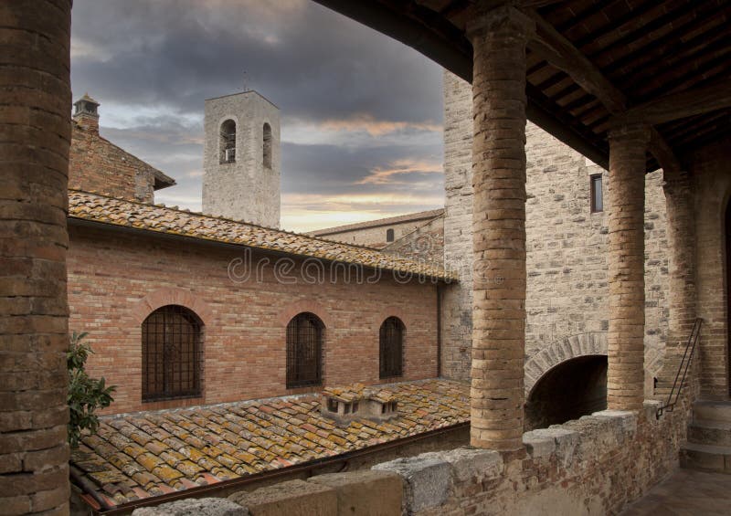 Brick Columns in Roman Ruins Stock Image - Image of archaeology ...