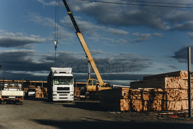 Logging Company in the Northwoods of Wisconsin Stock Photo - Image of ...