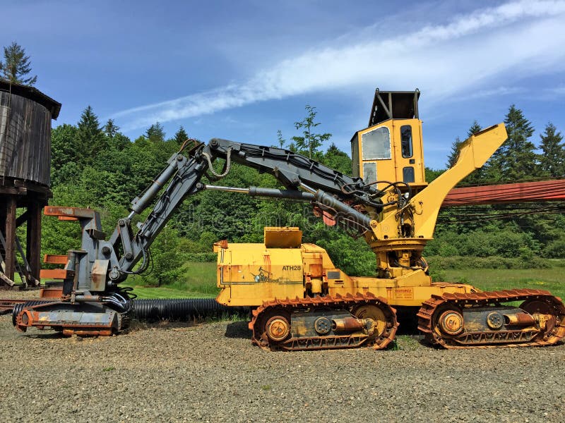 Logging machine stock photo. Image of wood, machine, heavy - 78218790