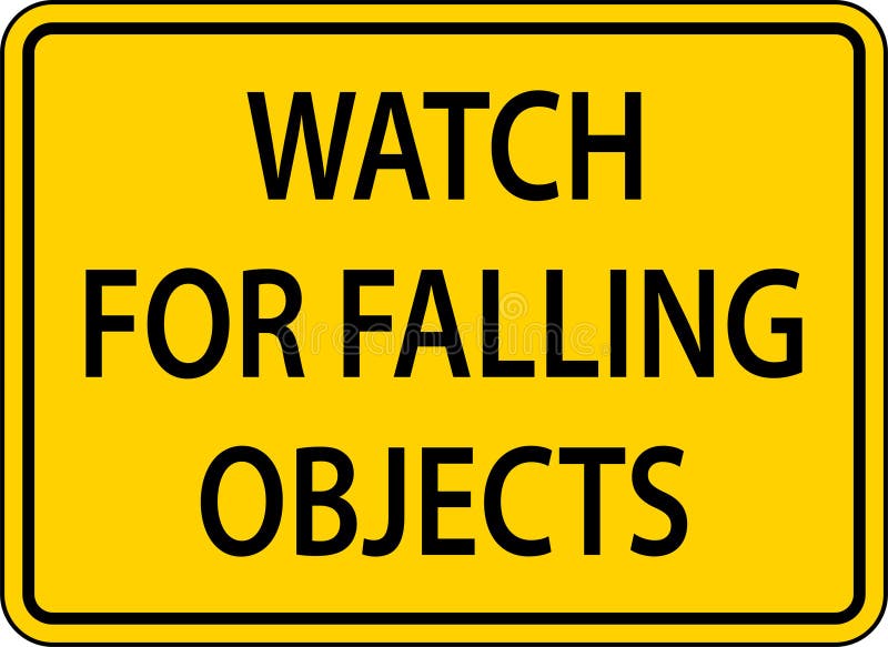 Logging Road Sign, Watch for Falling Objects Stock Vector ...