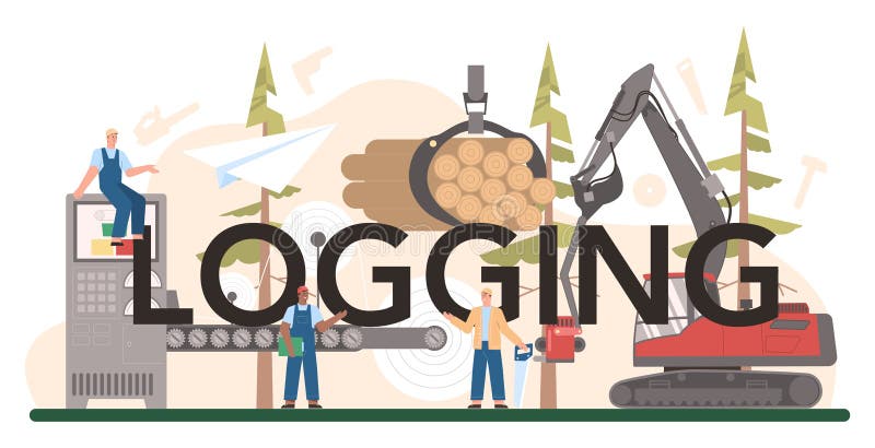 Logging Process Stock Illustrations – 423 Logging Process Stock ...