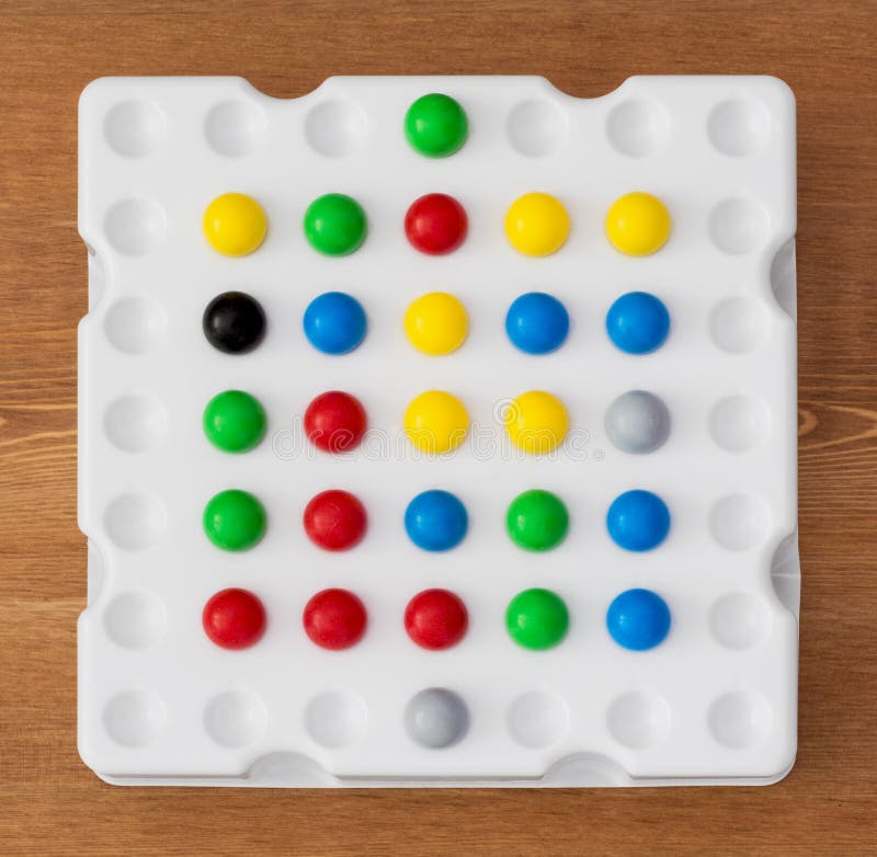 Logic Board Game with Balls Stock Image - Image of equipment, colors ...