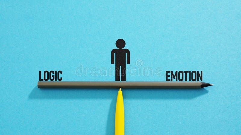Logic and Emotion Balance is Shown Using the Text Stock Image - Image ... Logic and Emotion Balance is Shown Using the Text Stock Image - Image ...