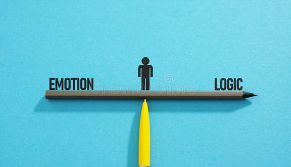 Logic and Emotion are Shown Using the Text. Conflict between Feelings ...