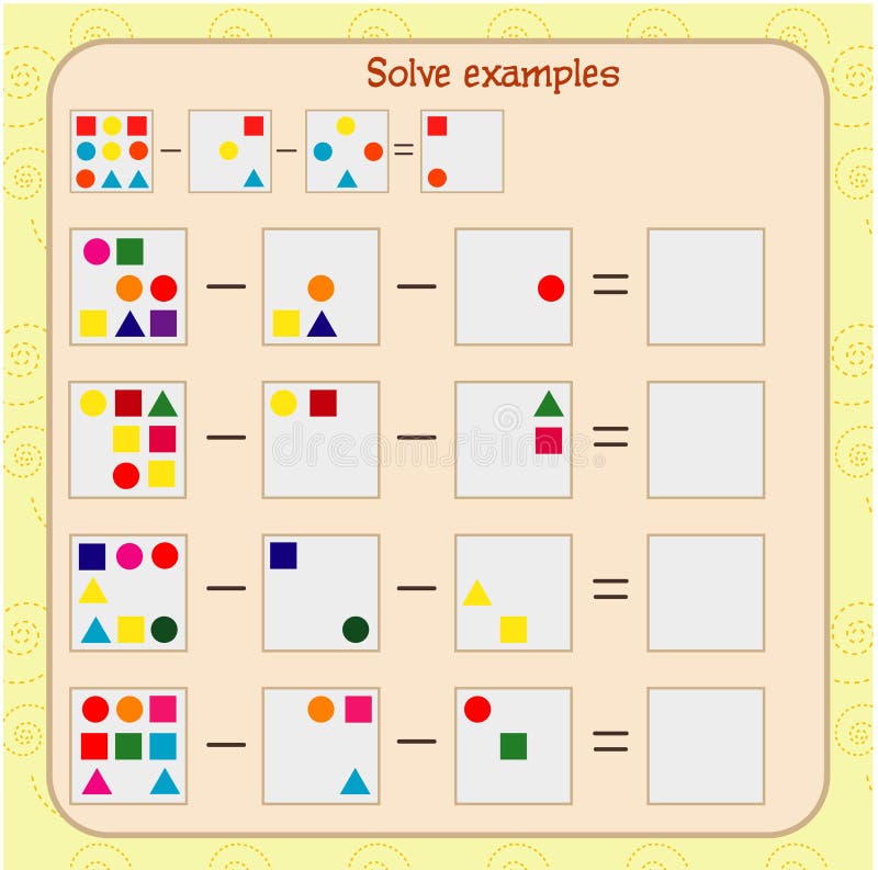 Logic Exercises for Children. Solve Examples According To the Model ...