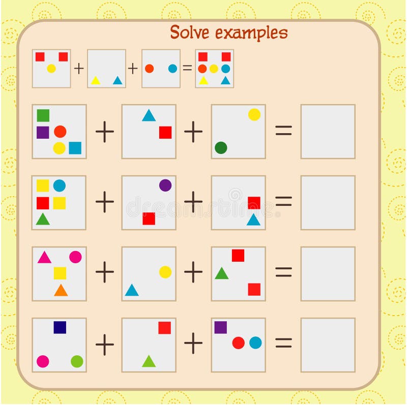 Logic Exercises for Children. Solve Examples According To the Model ...