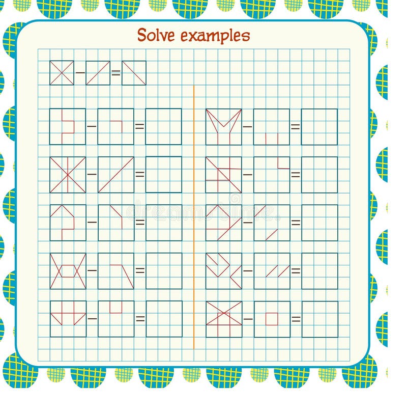 Logic Exercises for Children. Solve Examples According To the Model ...